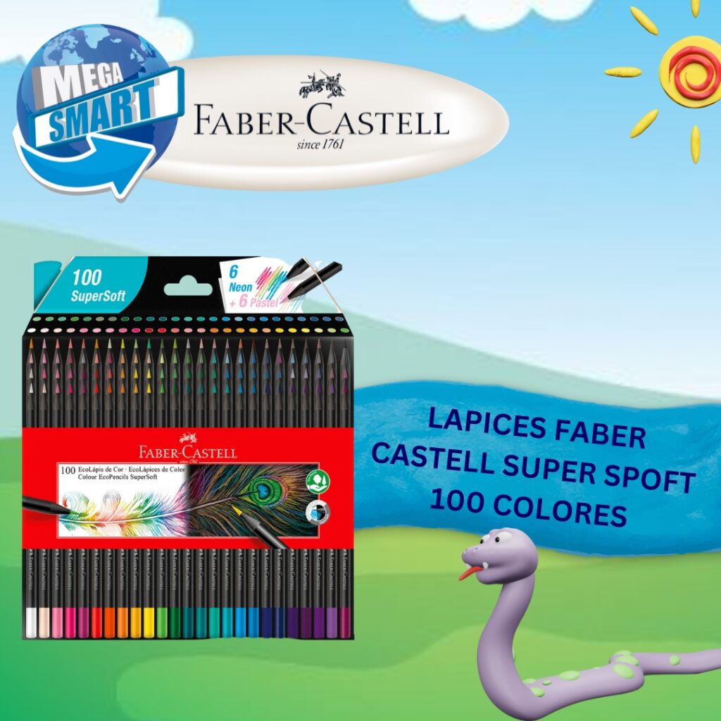 Lápices colores Faber Castell 100 unidades – Mega Smart